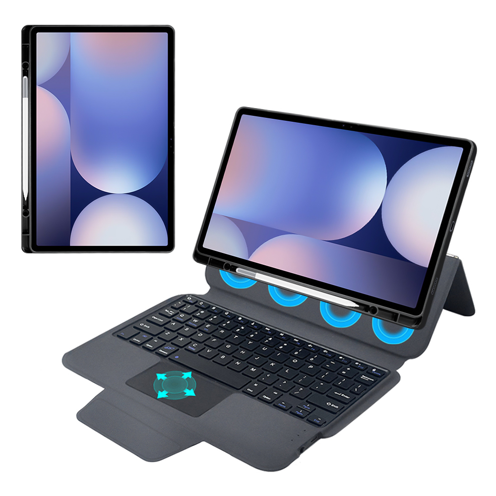 Best detachable Rotating back magic Keyboard case For Samsung galaxy ...